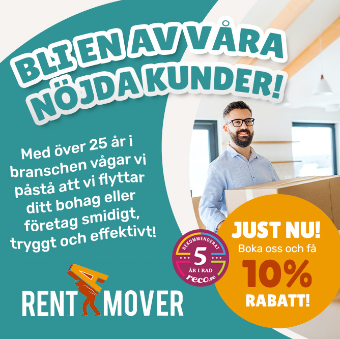 Flyttfirma i Stockholm - Boka Flytthjälp via Rent a Mover AB